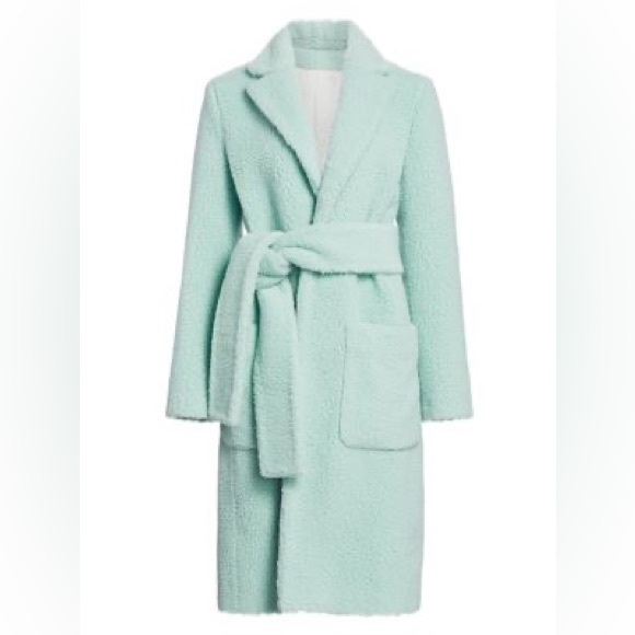 Helmut Lang | Jackets & Coats | Helmut Lang Teddy Faux Fur Wrap Coat In ...